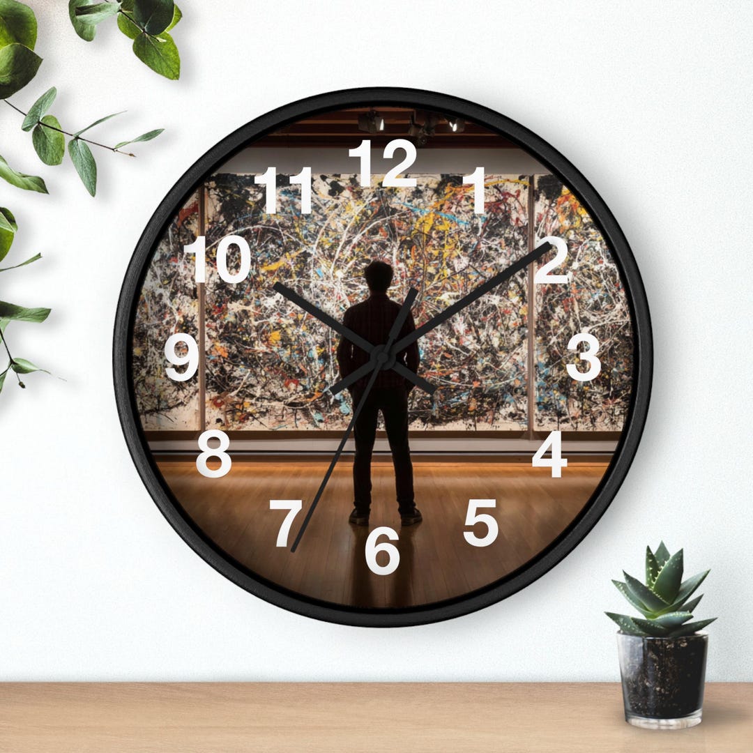 Paint Dance Wall Clock | Museum Artwork Timepiece, Living Room Art ...