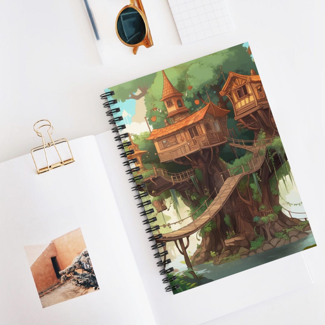 Whimsy Canopy Community Spiral Notebook | Ruled Line Journal, Artistic ...