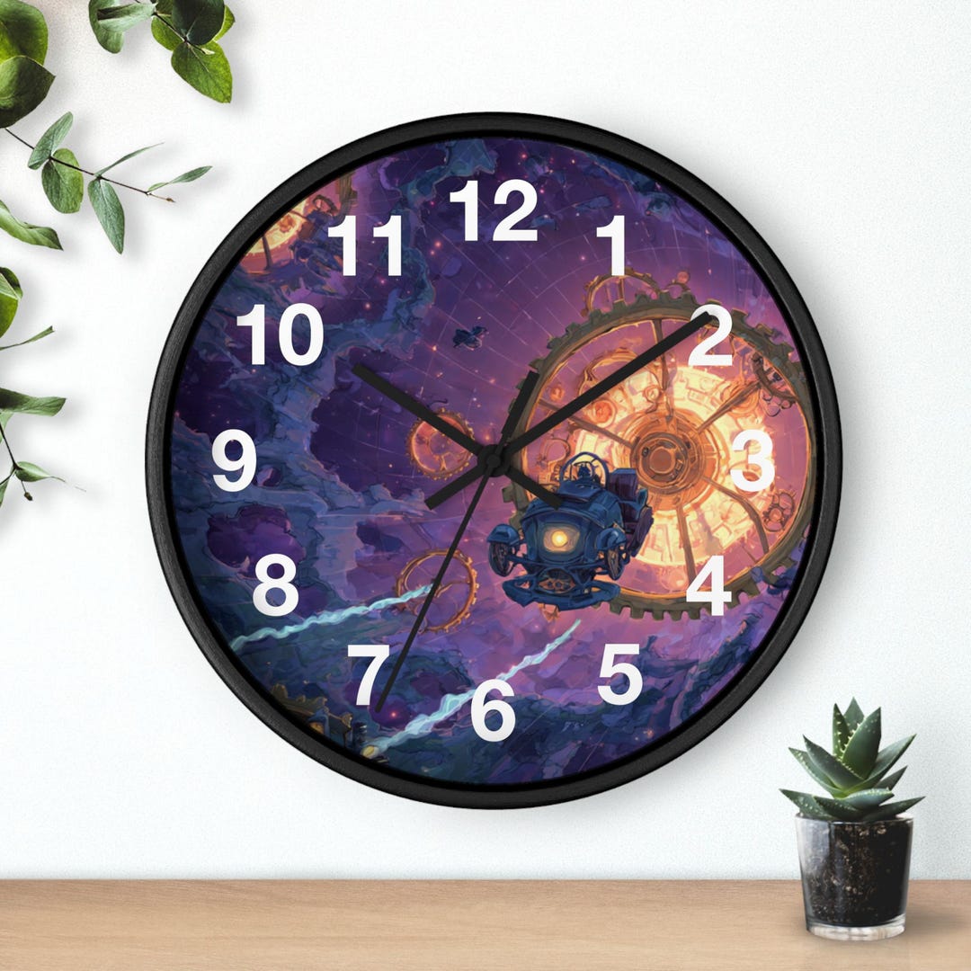 Temporal Loop Eddy Wall Clock | Fantasy Gearwork Timepiece, Kitchen ...