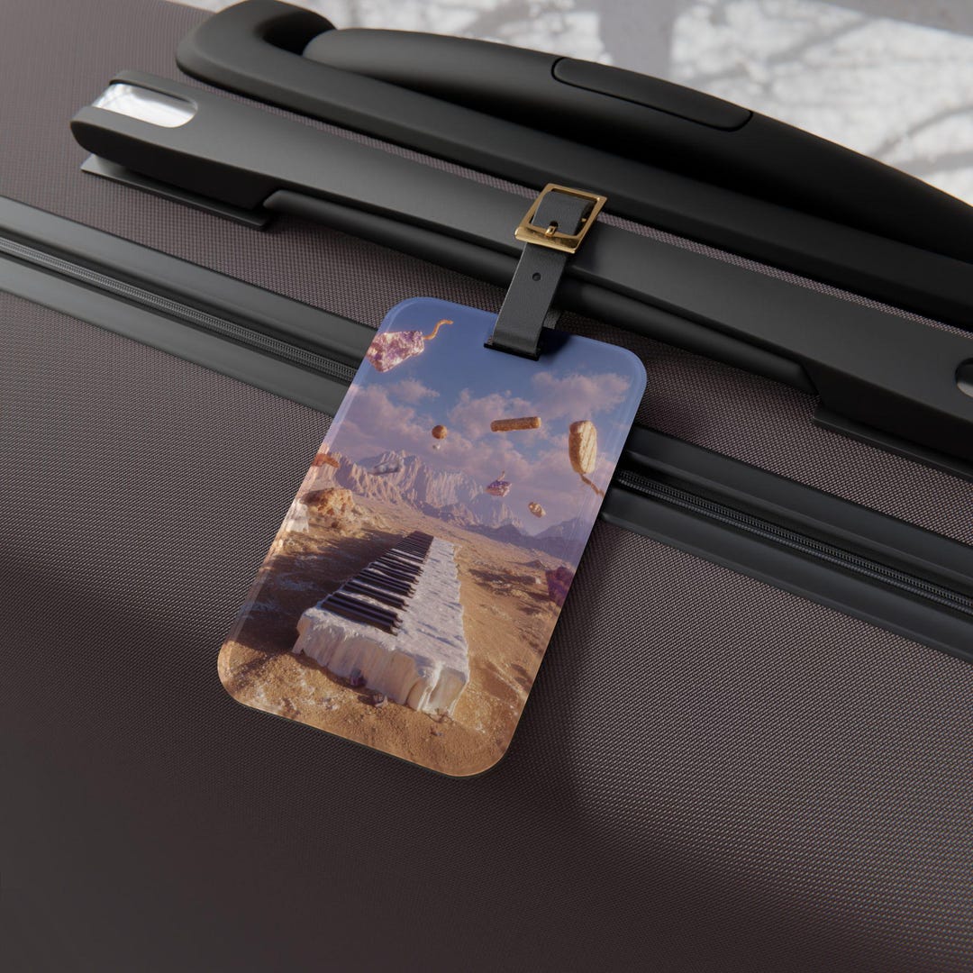 Keys on Sand Luggage Tag | Floating Keys Landscape, Unique Bag Tag ...