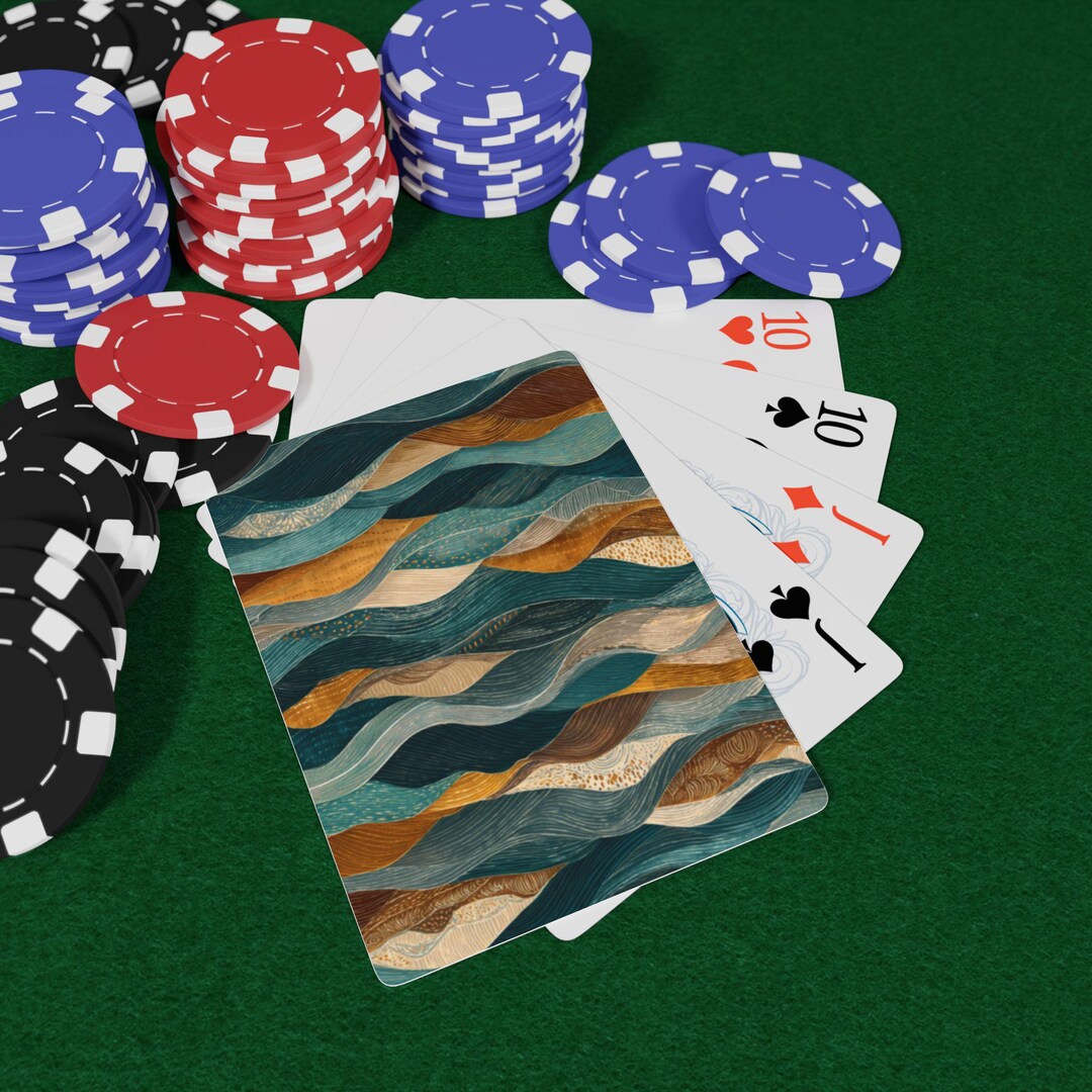 Waveform Drift Playing Cards | Decorative Back, Standard, Game Night ...