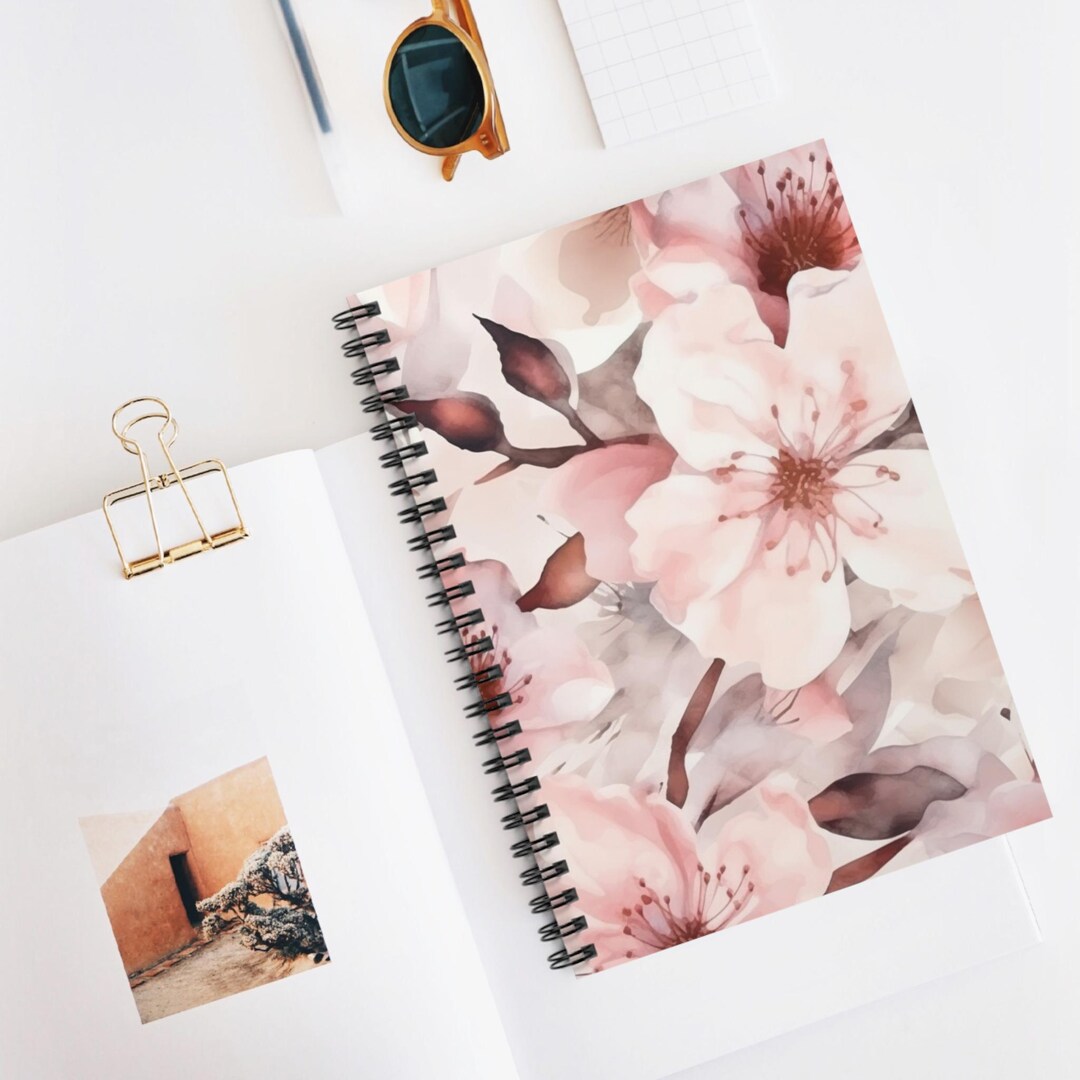 Refined Sakura Luxe Spiral Notebook | Ruled Journal, Artistic ...