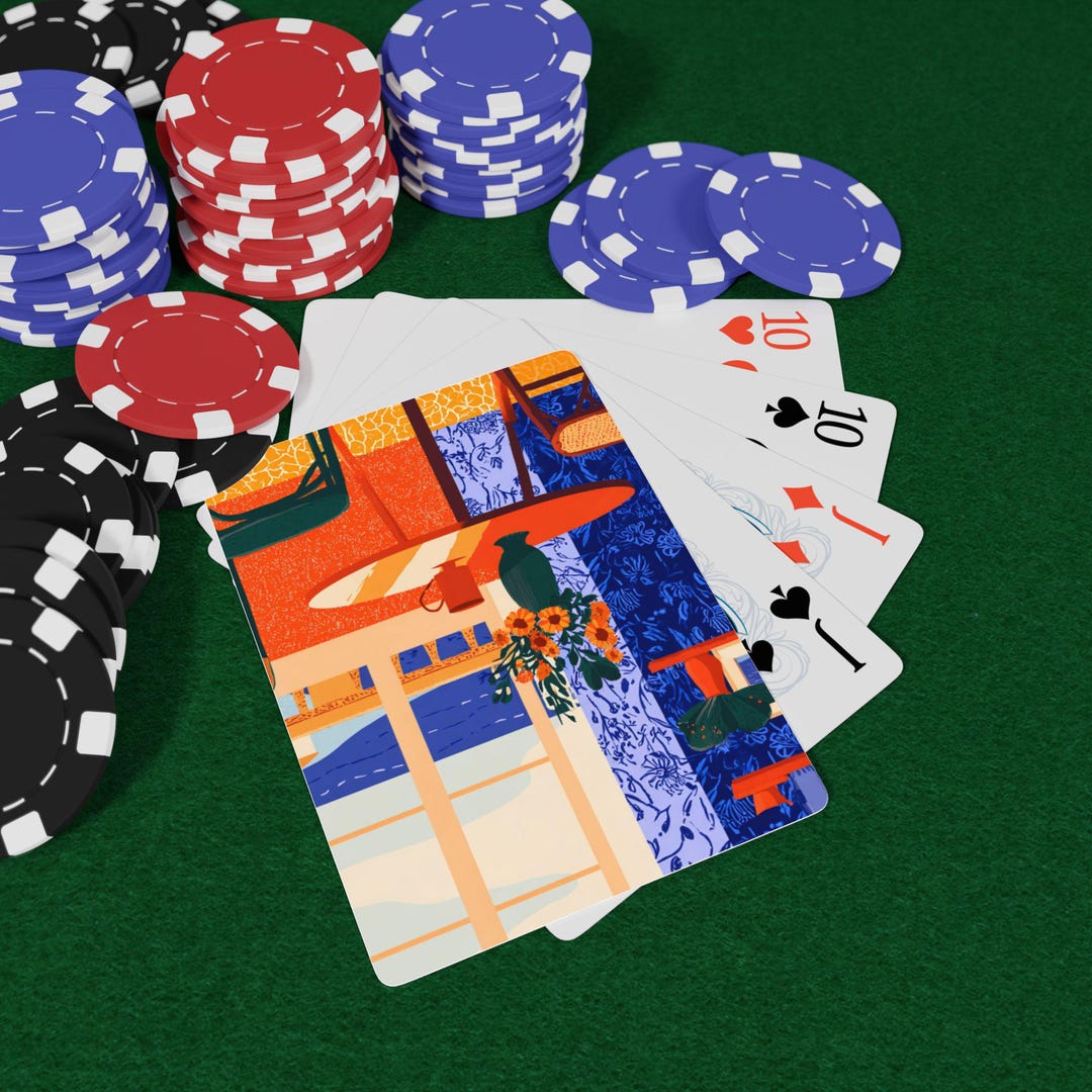 Patterned Window View Playing Cards | Ace of Spades, Game Night ...