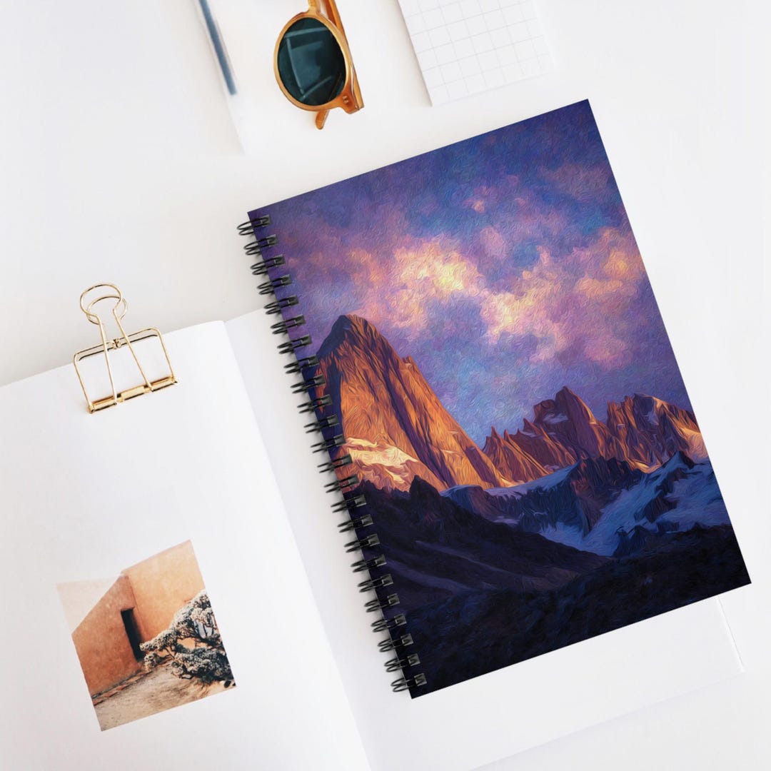 Patagonia Firelight Ridges Spiral Notebook | Ruled Journal, Artistic ...
