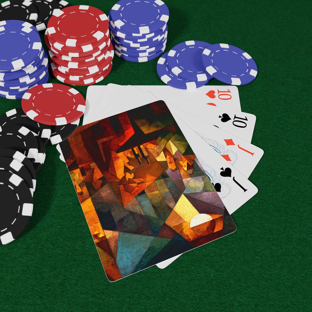 Café Through Cubes Playing Cards | Art Deck, Casino Card Set, Gift for ...