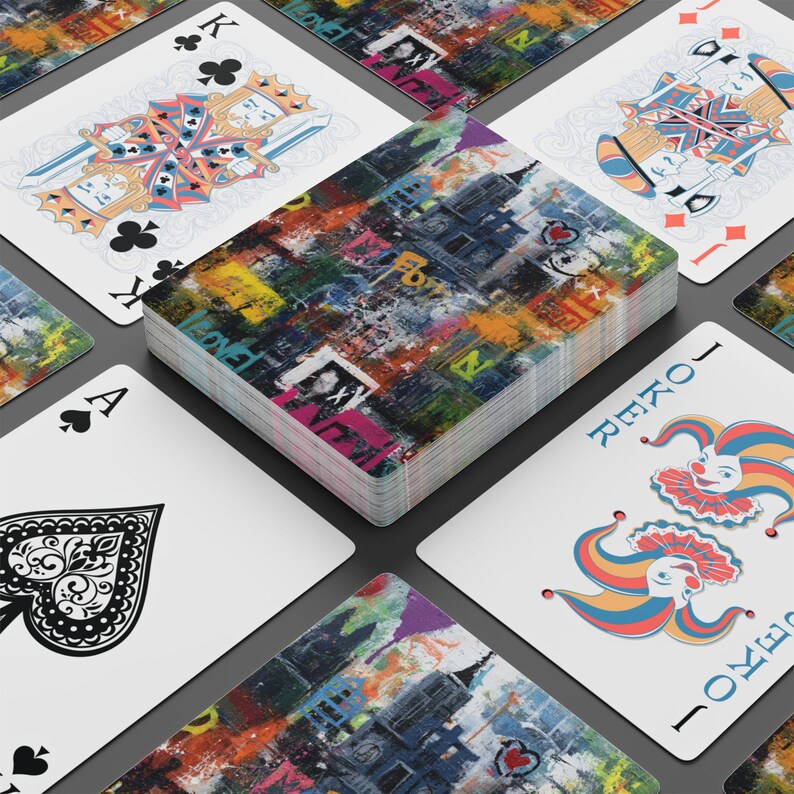 Urban Symbolism Riot Playing Cards | Ace of Spades Deck, Gift for Poker ...
