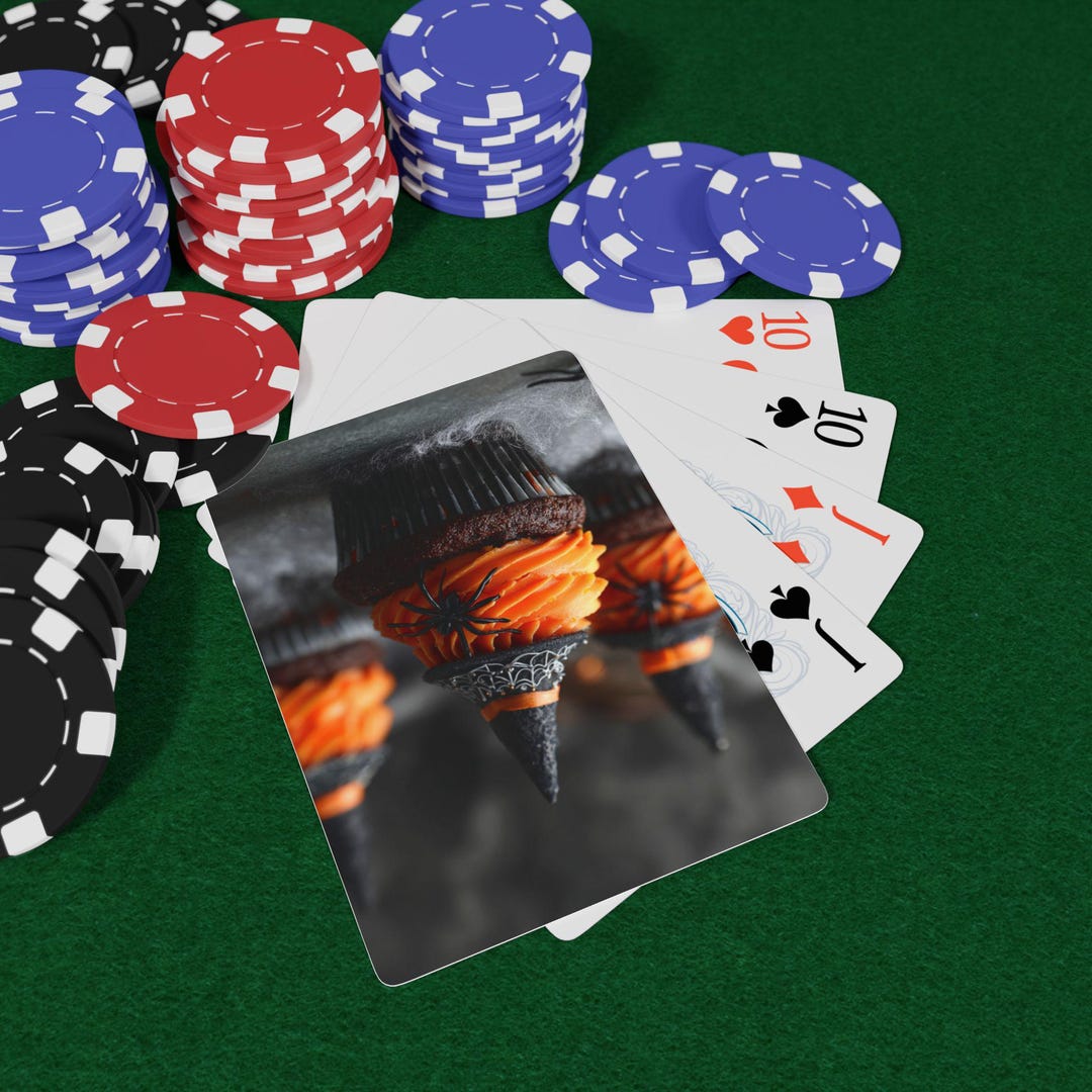 Spooky Cupcake Spread Playing Cards Set, Fun Game Night Essential ...