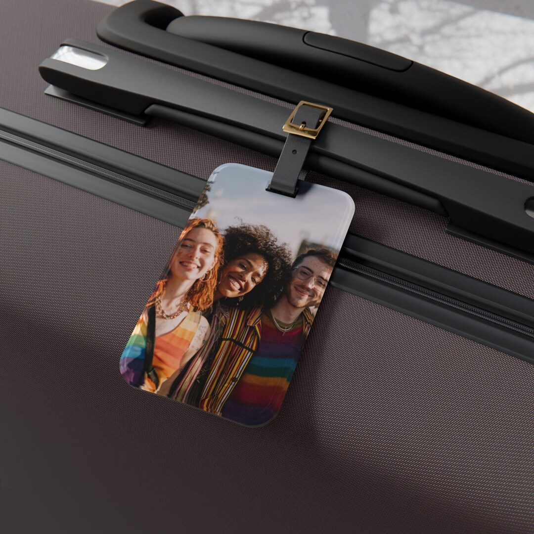 Inclusive Pride Crowd Luggage Tag, Travel Accessory, Vacation, Gift for ...