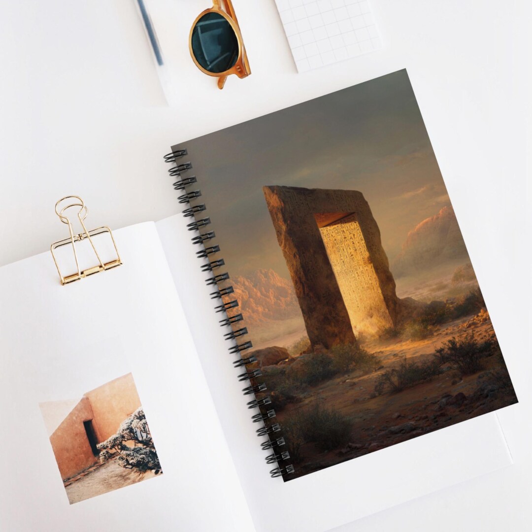 Sarcophagus Glow Portal Notebook | Spiral Ruled Journal, Artistic ...