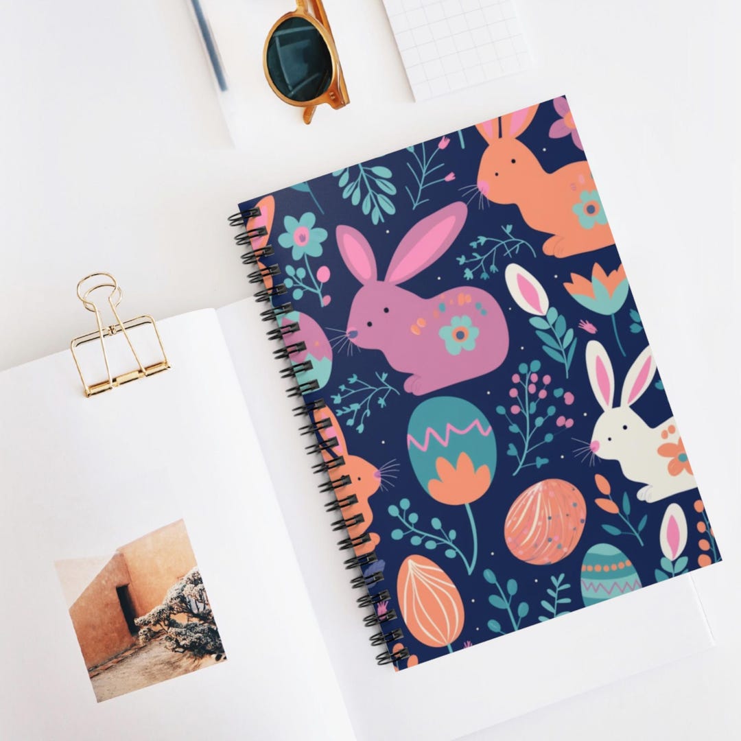 Easter Joy Icons Spiral Notebook | Ruled Journal, Artistic Sketchbook ...