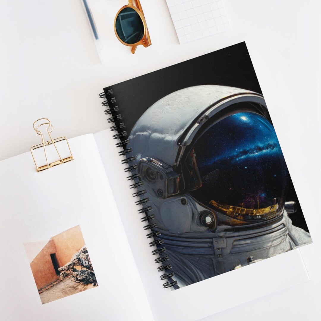 Galaxy Visor Gaze Spiral Notebook | Ruled Journal, Artistic Sketchbook ...