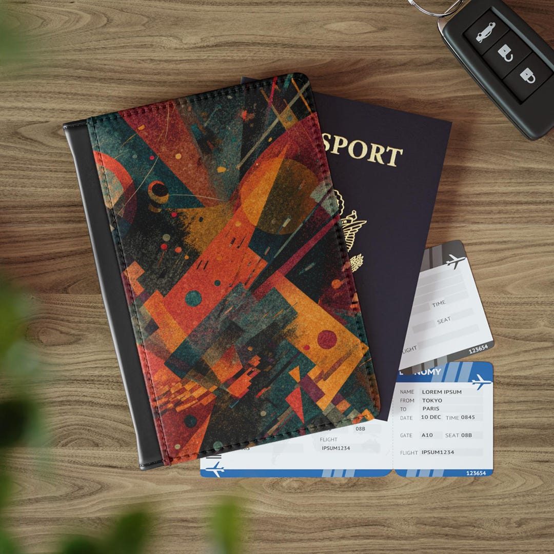 Fragmented Emotion Passport Cover | Travel Accessory for Adventure ...