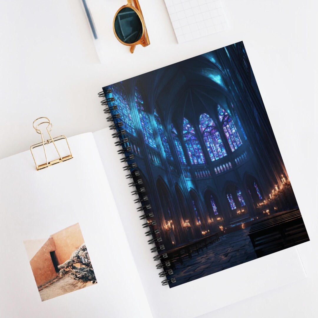 Stained Glass Reverie Spiral Notebook | Ruled Journal, Artistic ...