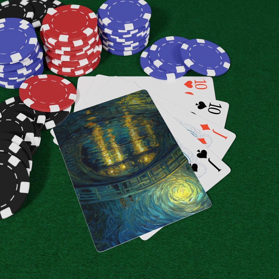 Moonlit Bridge Walk Poker Playing Cards | Artistic Bicycle Style Deck ...