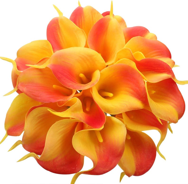 20 Artificial Calla Lilies: Real Touch Wedding Bouquet Centerpieces - Etsy