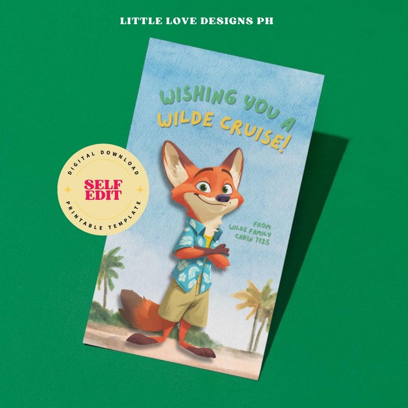 Disney Cruise Gift Tags | Zootopia | Printable Digital Download - Etsy