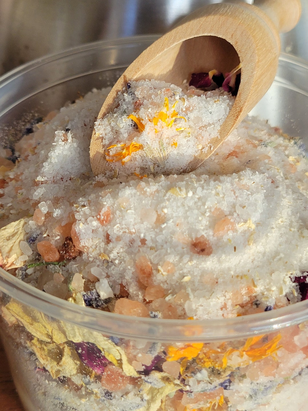 Bath Salts Epsom Chamomile Rose Oatmeal Soaking Bath Salts 9 Oz Bag - Etsy