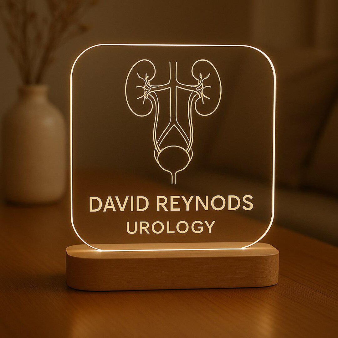 Urologist Custom Night Light Personalized LED Gift With Laser Engraved ...