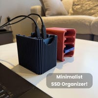 Hard Drive Organizer: 4-bay HDD AND SSD Stand, Horizontal or Vertical ...
