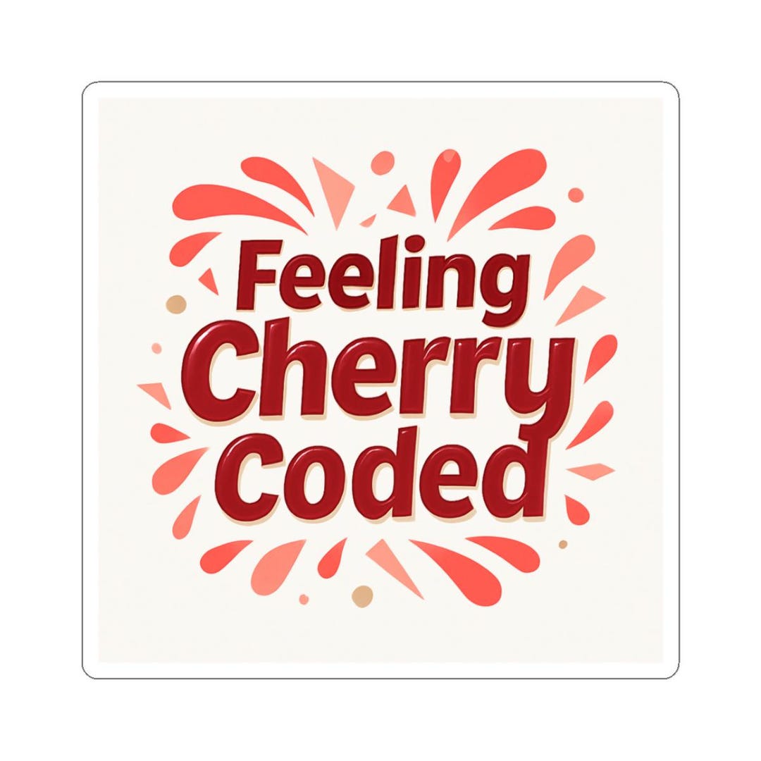 Feeling Cherry Coded Kiss-cut Sticker - Etsy