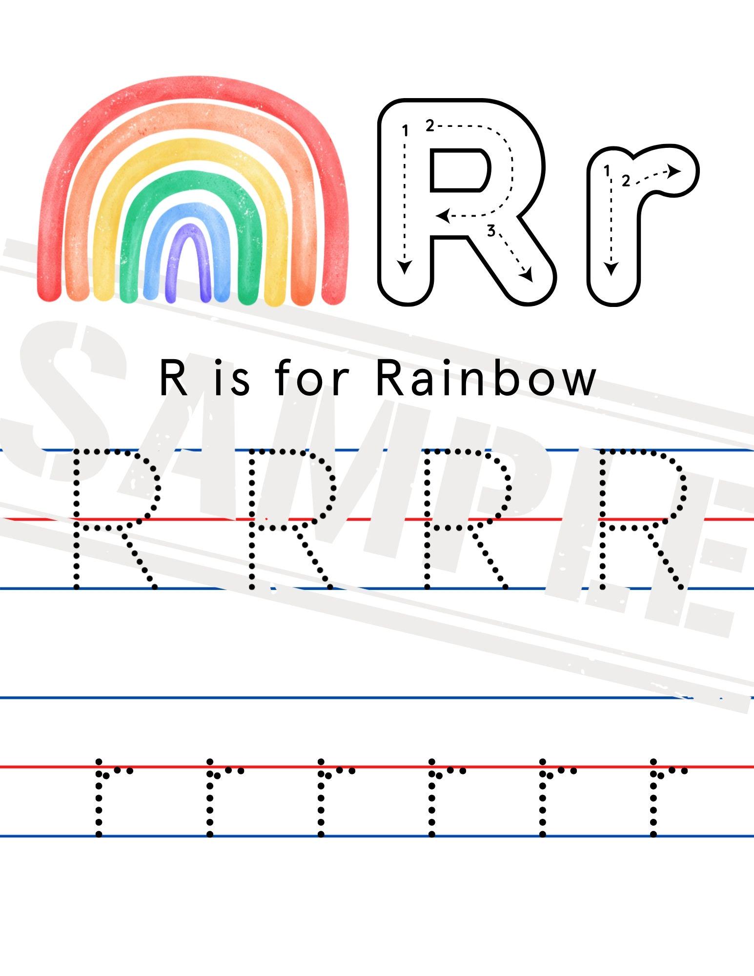 Letter Rr Worksheets - Etsy