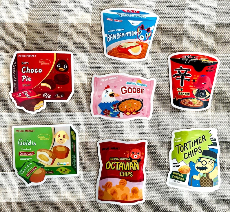 ACNH Food Stickers - Etsy