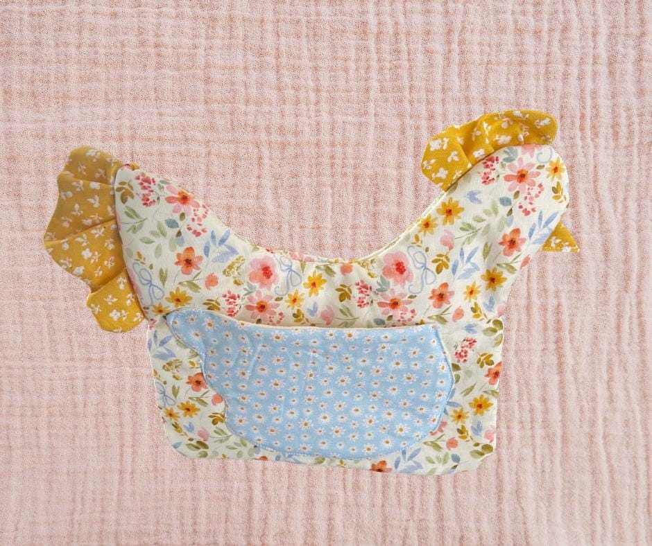 Floral Chicken Oven Mitt DIY Sewing Pattern PDF Digital Download ...