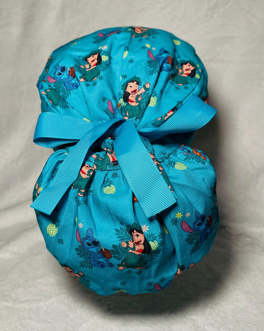 Lilo and Stitch Srub Caps | Ponytail Scrub Caps With Satin Lining - Etsy