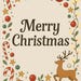 Printable Christmas Card Set | Merry Christmas and Happy New Year ...