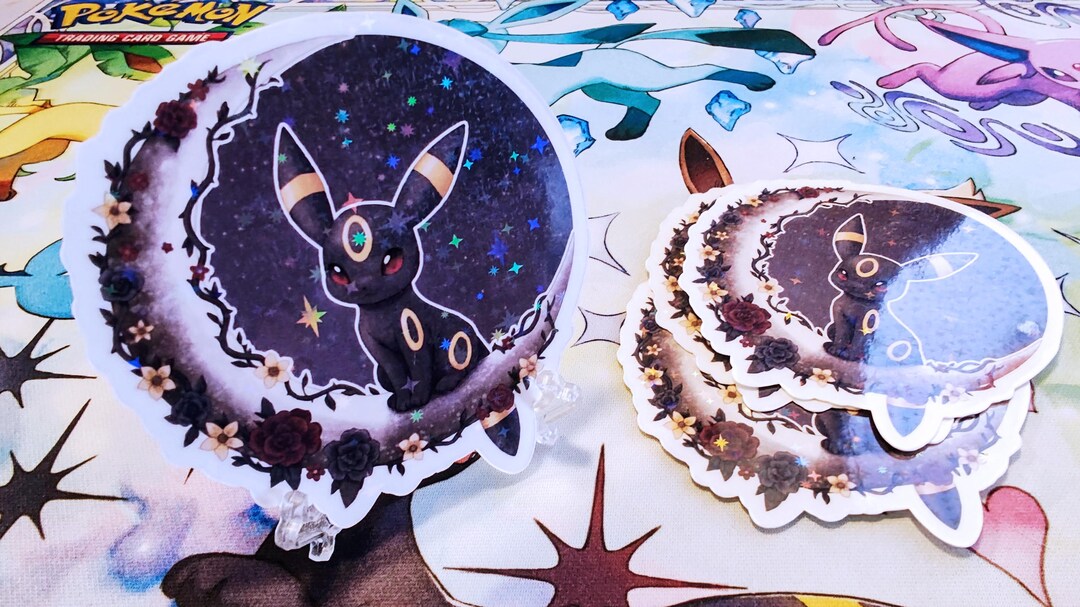 Lunar Eeveelutions Collection – Midnight Garden Holographic Sticker ...