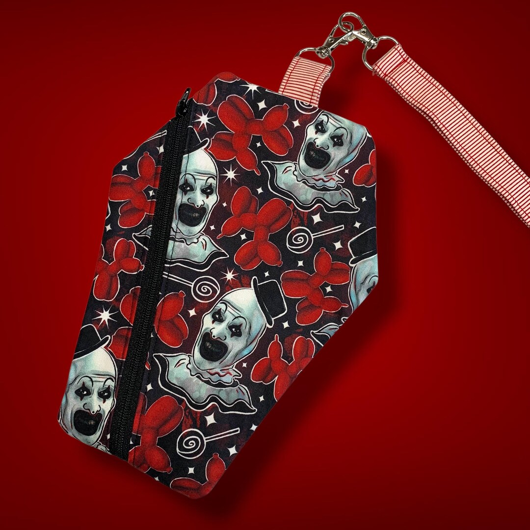 Art the Clown Terrifier Balloon Animals Coffin Wristlet - Etsy
