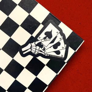 Holding Aces Skeleton Hand Vinyl Sticker Poker Series - Etsy
