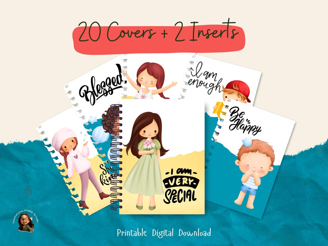 Kids Weekly Planner Journal: 20 Fun Cover Designs (PDF Printable) - Etsy