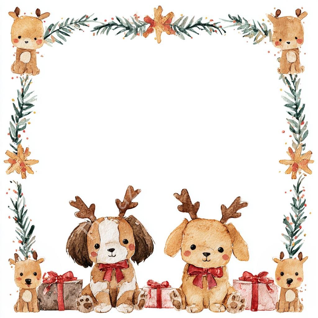 12 Paw Print Frame Clipart Clipart, Gold Foil Frames, Cute Pet Image ...