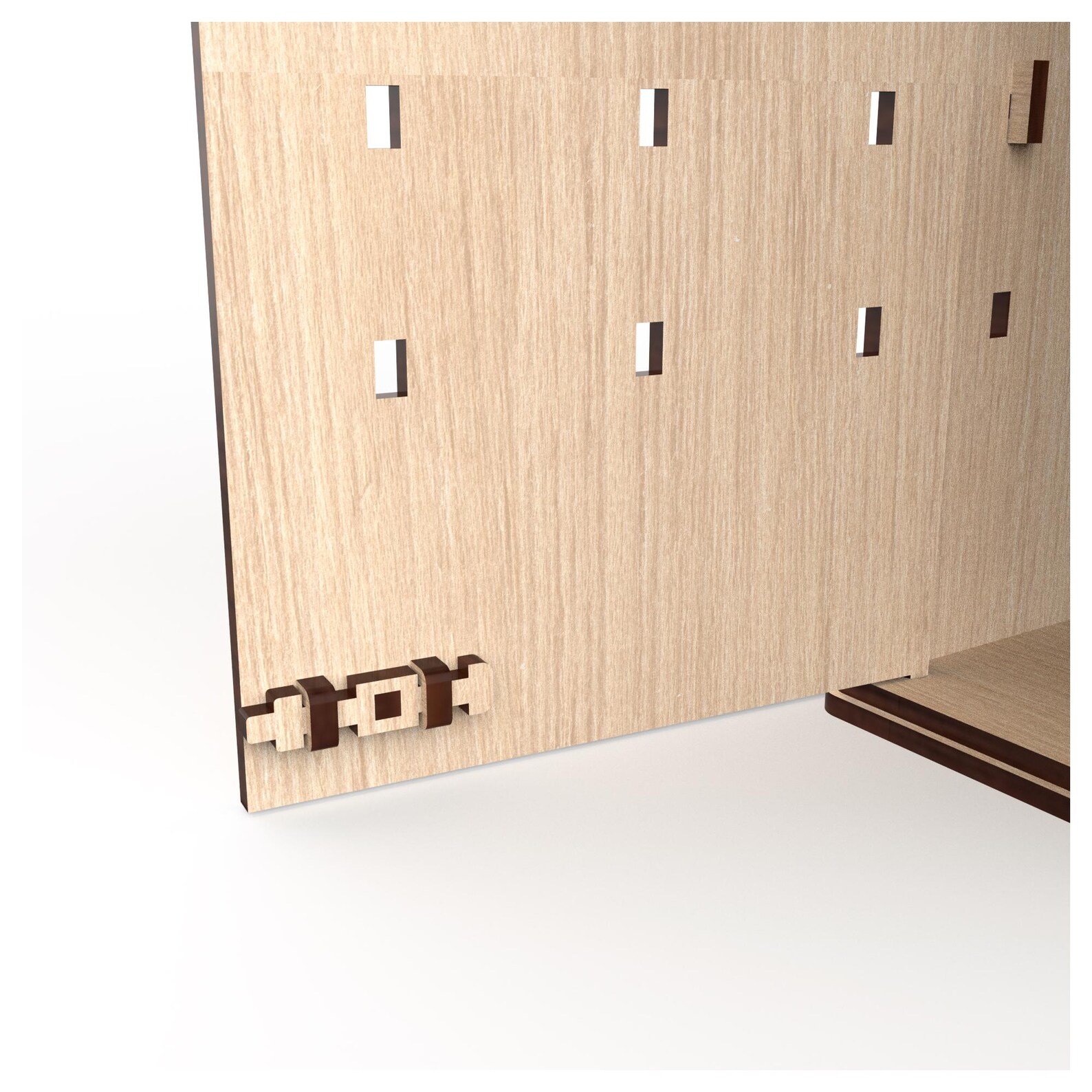 4-sided Display Stand With Hooks and Storage Space - Digital Laser Cut ...