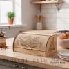 Laser Cut Bread Box With a Gliding Door SVG File Designed for 3 Mm ...