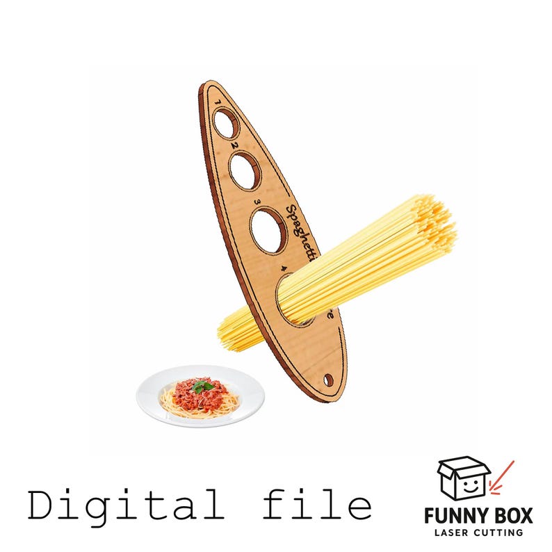 Spaghetti Portion Measurer SVG, Laser Cut Pasta Gauge (digital File) - Etsy