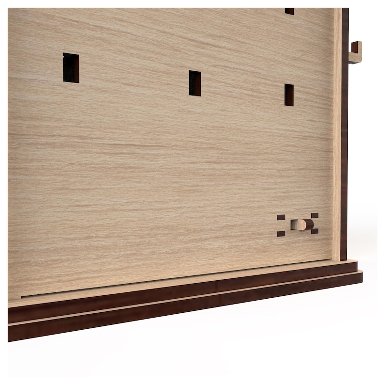4-sided Display Stand With Hooks and Storage Space - Digital Laser Cut ...