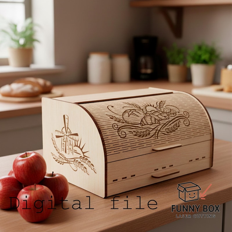 Wooden Bread Box - Etsy