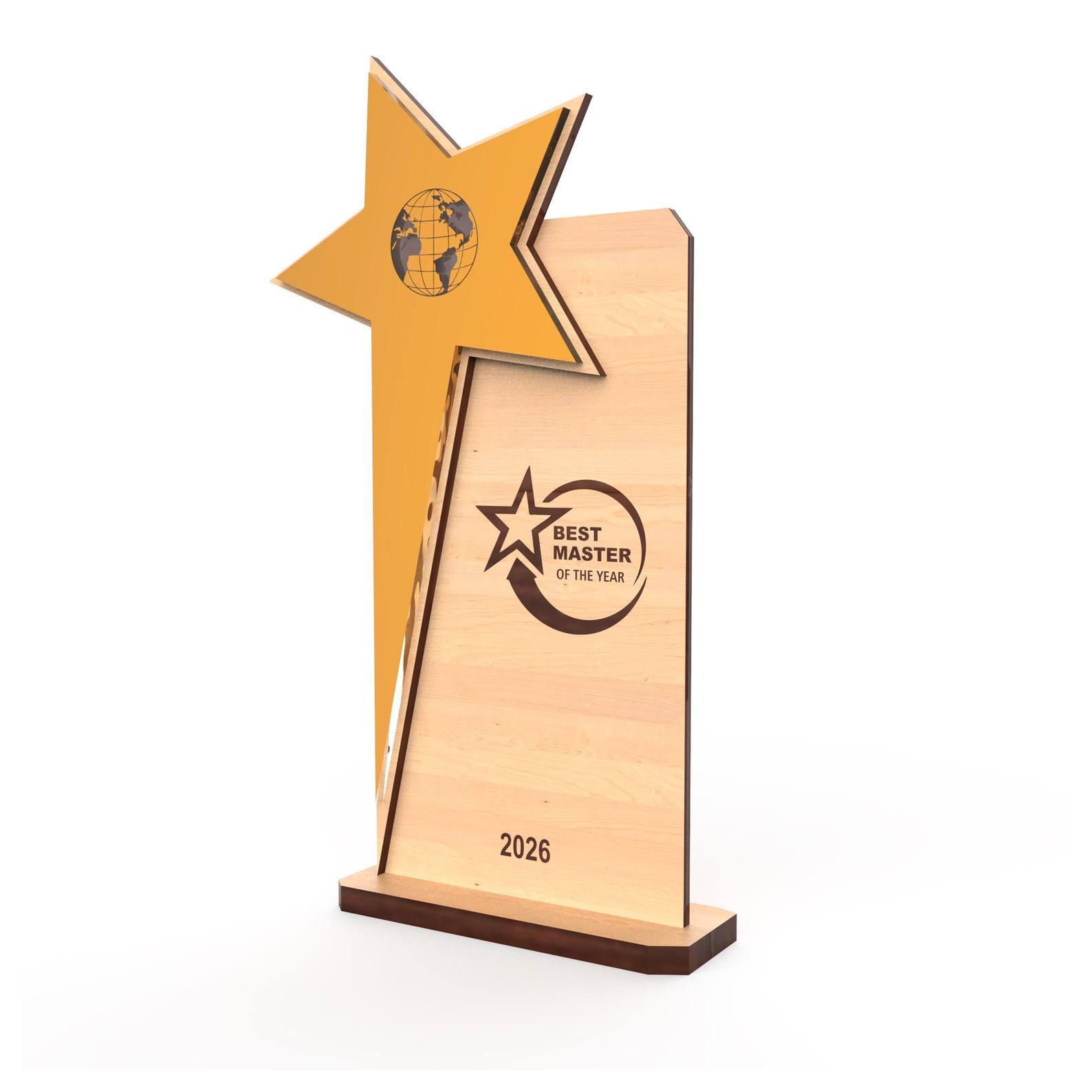 Set of 3 Star-themed Trophy Designs – Digital Laser Cut Files (3mm MDF ...