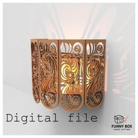 Beautiful Wooden Night Lamp, Decorative Laser Cut Desktop Lamp Design ...