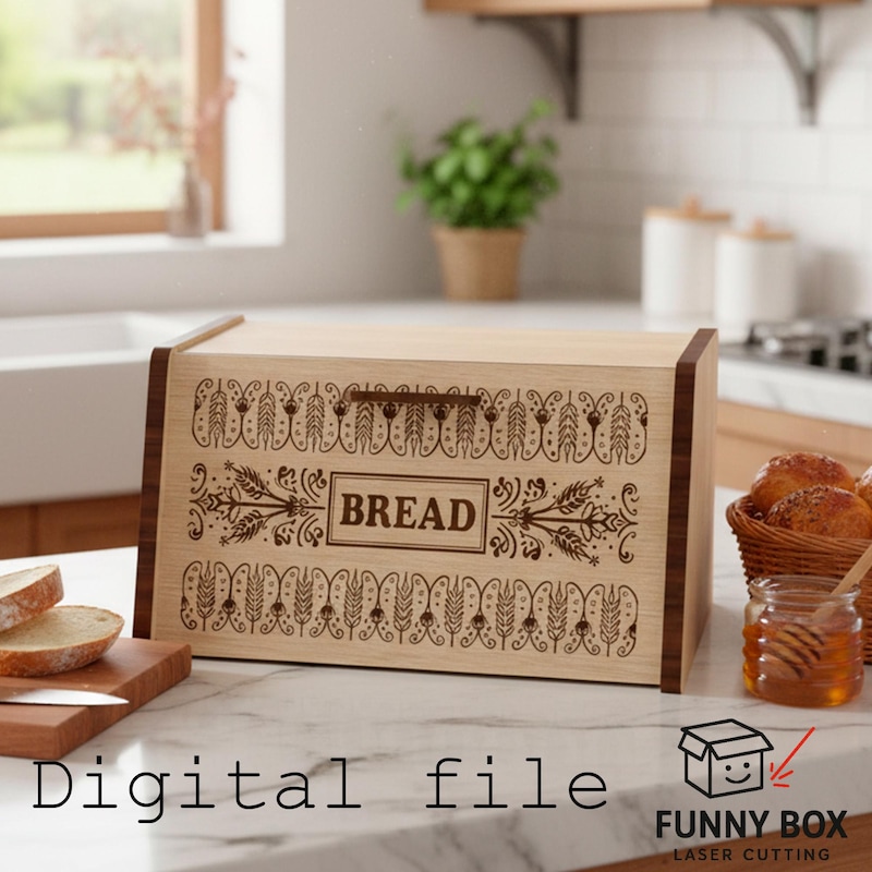 Wooden Bread Box - Etsy