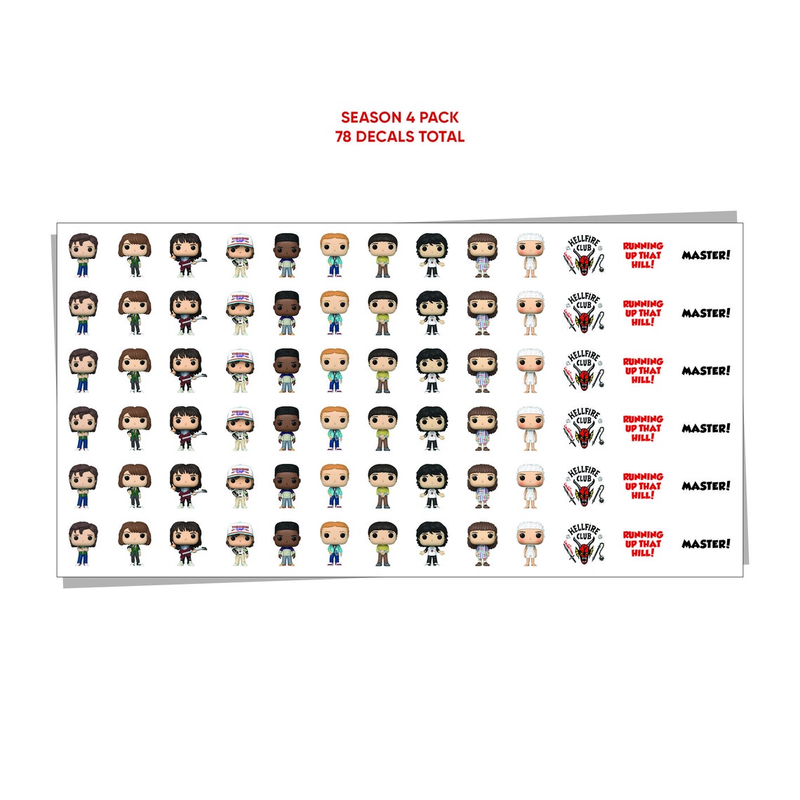 Stranger Things Season 4 Nail Decals Stickers Waterslide - Etsy