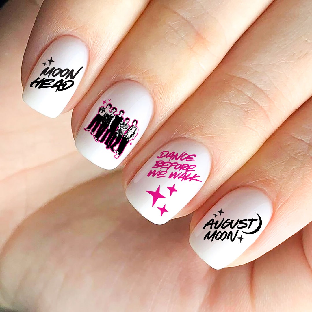 August Moon Nail Decals Stickers Waterslide the Idea of You Hayes Dance ...