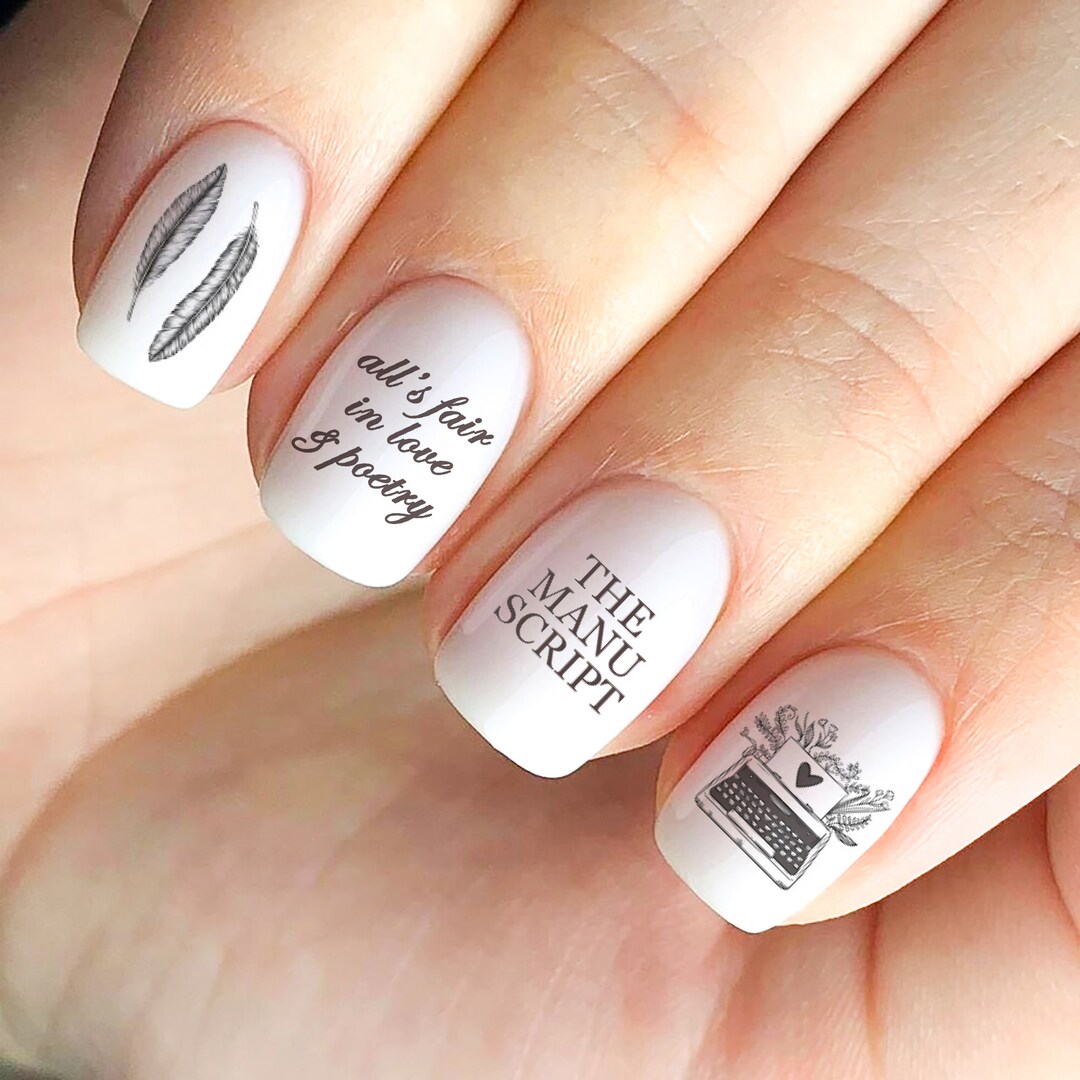 Taylor Swift TTPD Inspired Nail Decals Stickers Waterslide 1989 Eras ...