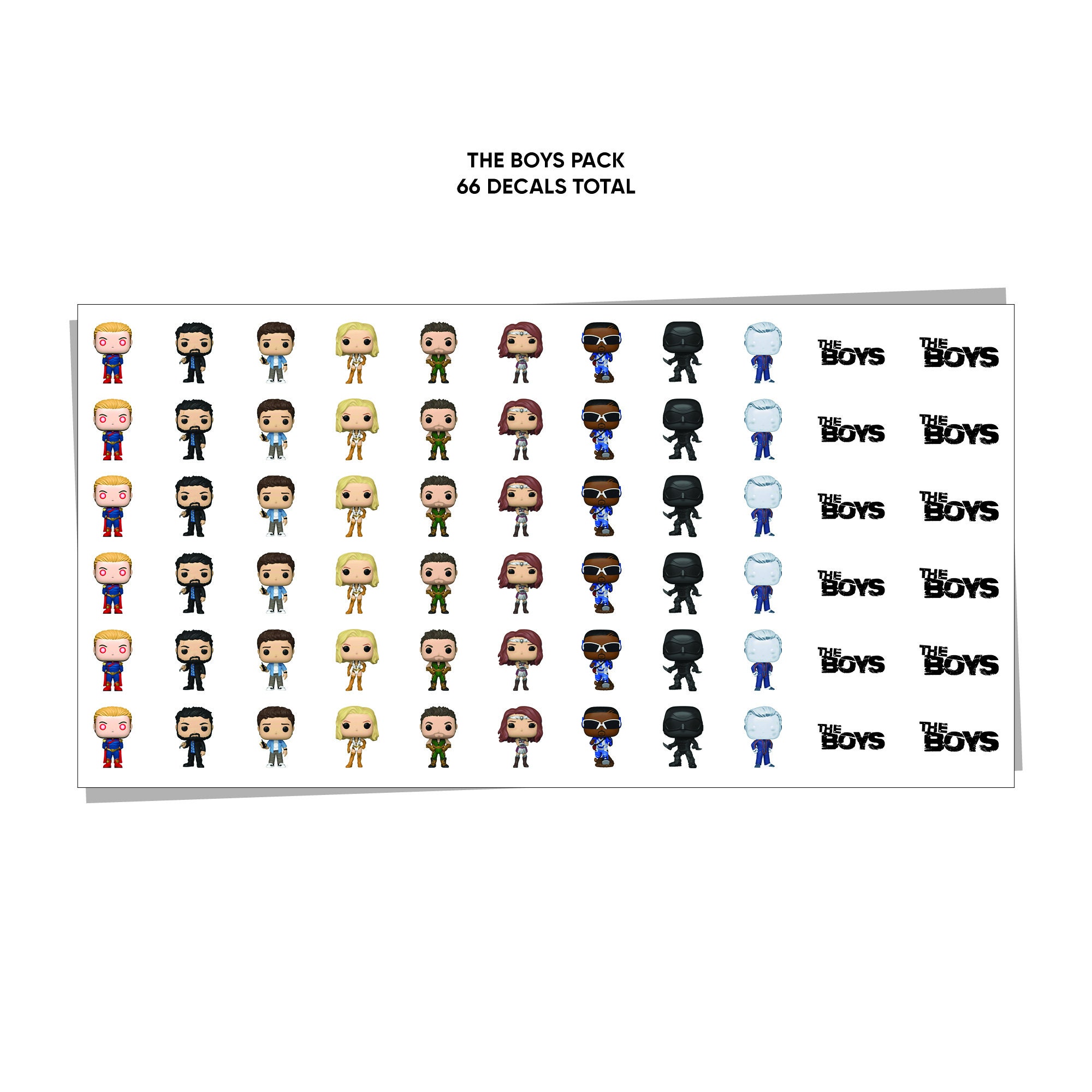 The Boys Nail Decals Stickers Waterslide Homelander Starlight - Etsy