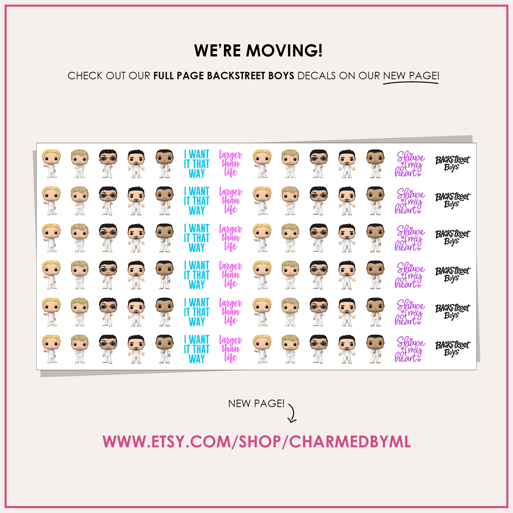 Backstreet Boys and Nsync Nail Decals Stickers Waterslide - Etsy Australia