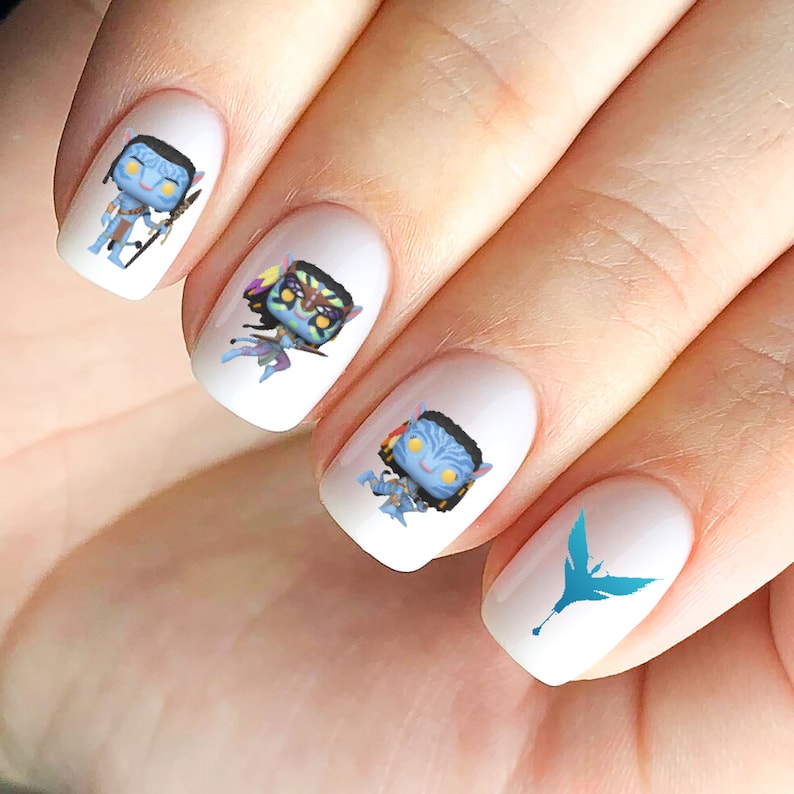 Avatar Nail Decals Stickers Waterslide Way of Water More! - Etsy