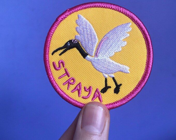 Bin Chicken Straya. Iron on Patch Australia Ibis - Etsy