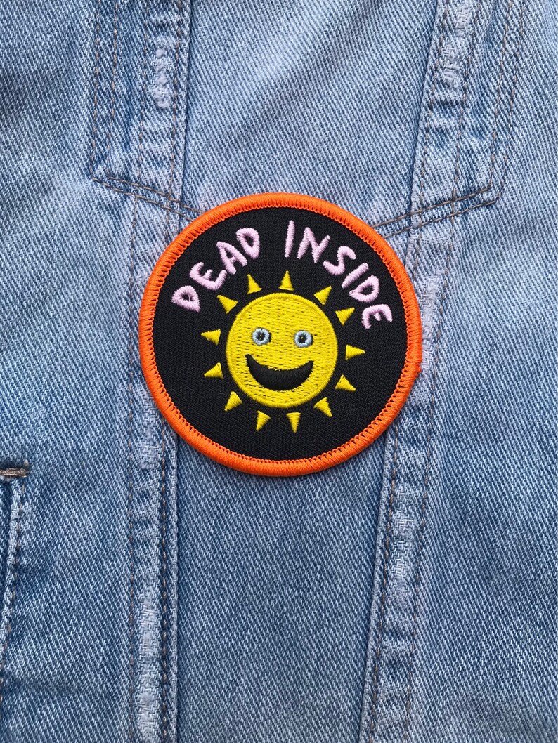 Dead Inside Iron on Patch - Etsy